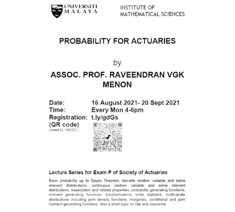 Exam P: Probability - SOA [Video] - The Maths Centre